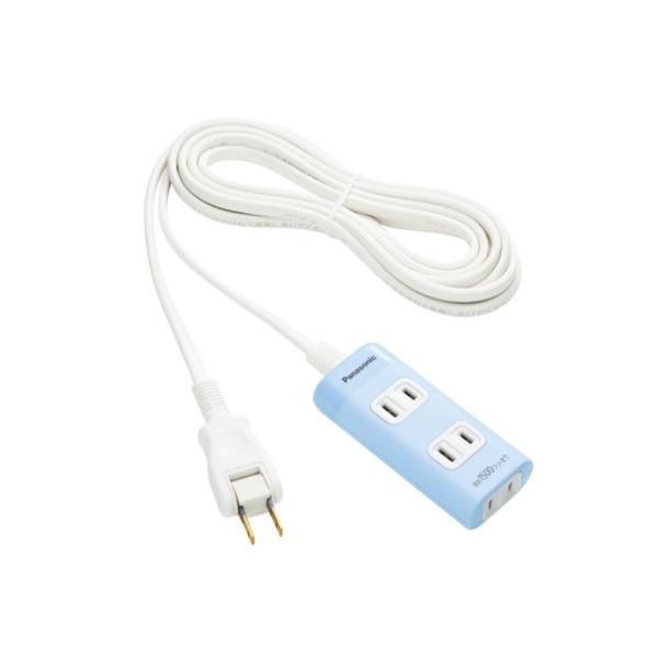 【発売日：2014年10月01日】Panasonic（パナソニック） コード付タップ WHA2433LP ブルー・上質なデザイン・洗練されたカラー・安全設計