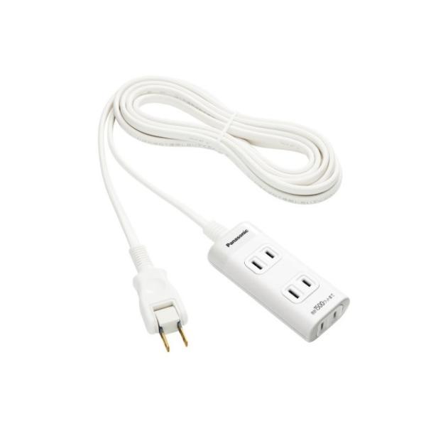 【発売日：2014年10月01日】Panasonic（パナソニック） コード付タップ WHA2433WP ホワイト・上質なデザイン・洗練されたカラー・安全設計