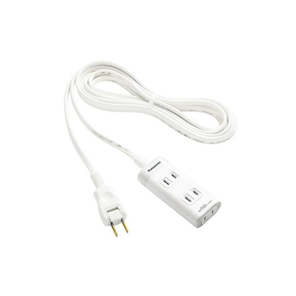 【発売日：2016年09月01日】Panasonic（パナソニック） コード付タップ WHA2443WP ホワイト・上質なデザイン・洗練されたカラー・安全設計