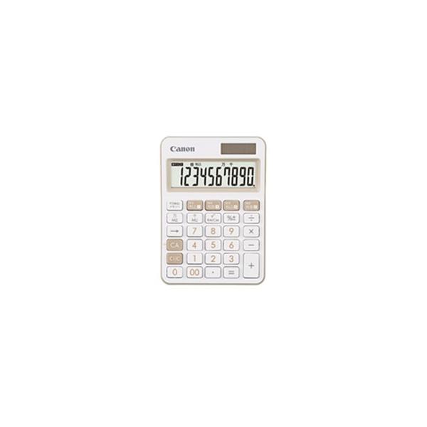 Canon（キヤノン） 電卓 LS-105WUC-IV SOB アイボリー・カラフル電卓　税率設定キーを2つ備えたミニ卓上電卓・充実の6色カラーバリエーション・10桁