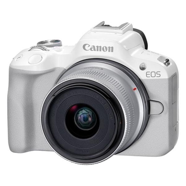 【発売日：2023年03月17日】Canon（キヤノン） ミラーレスカメラ　EOS R50 EOSR50WH-1845ISSTMLK ホワイト RF-S18-45 IS STM レンズキット【開封し「メーカー保証書」に押印をしてお届けいたし...