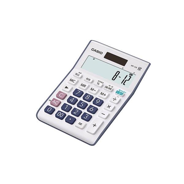 【発売日：2017年07月21日】カシオ計算機 電卓 MP-12R-N ・割り算の答えと余りを一度に計算！余り計算機能を搭載・調剤薬局や物流倉庫などピッキング業務の効率化に・12桁／日数計算／時間計算／税計算／エコマーク認定