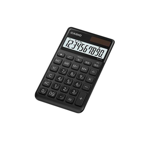 【発売日：2017年08月25日】カシオ計算機 電卓 NS-S10-BK-N ブラック【数量限定・未開封新品在庫】・優雅に美しく。洗練されたスマートデザイン・薄型フォルムでスタイリッシュな大判手帳タイプ・10桁／00キー／税計算機能搭載／エ...