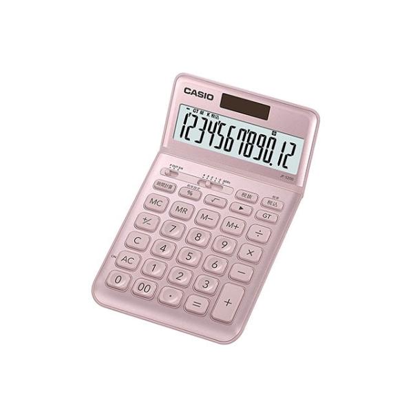 【発売日：2017年08月25日】カシオ計算機 電卓 JF-S200ーPK-N ライトピンク【数量限定・未開封新品在庫】・優雅に美しく。洗練されたスマートデザイン・薄型フォルムでスタイリッシュなジャストタイプ・12桁／税計算／時間計算／総合...
