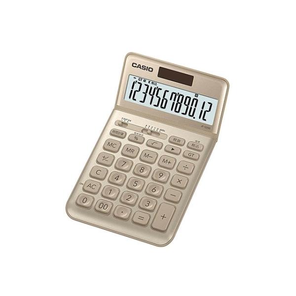 【発売日：2017年08月25日】カシオ計算機 電卓 JF-S200ーGD-N ゴールド【数量限定・未開封新品在庫】・優雅に美しく。洗練されたスマートデザイン・薄型フォルムでスタイリッシュなジャストタイプ・12桁／税計算／時間計算／総合計／...