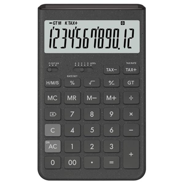 【発売日：2025年01月30日】カシオ計算機 デザイン電卓　Comfy（コンフィ） JT-200T-GY-N ダークグレー・ソーラーパネルの配置を工夫したミニマルデザイン・優れた操作性と傷が目立ちにくいエコなボディ・裏面に開閉式スタンドを設置