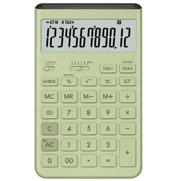 【発売日：2025年01月30日】カシオ計算機 デザイン電卓　Comfy（コンフィ） JT-200T-GN-N グレイッシュグリーン【数量限定・未開封店頭在庫】・ソーラーパネルの配置を工夫したミニマルデザイン・優れた操作性と傷が目立ちにくい...