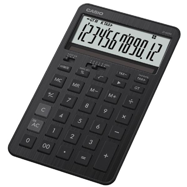【発売日：2025年12月11日】カシオ計算機 スタイリッシュ電卓　ジャストタイプ JF-M200-BK-N アイアンブラック・優れた操作性と視認性のジャストタイプ・直線的なフォルムのスリムなボディで洗練されたスマートさを演出・背面はレイヤ...