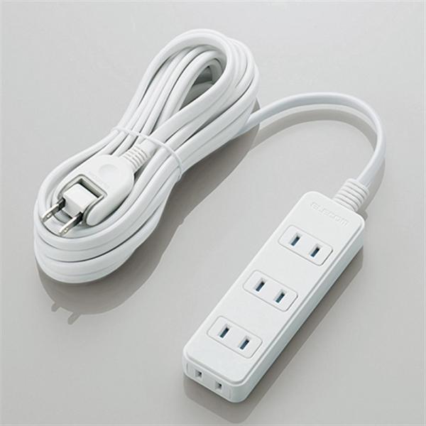 【発売日：2018年10月20日】エレコム シャッタータップ／４個口／５ｍ T-ST02N-2450WH ホワイト・未使用時にほこりの侵入を防止する「ほこり防止シャッター」付き・オフィスやご家庭など、さまざまなシーンで使いやすい・プラグ仕様...