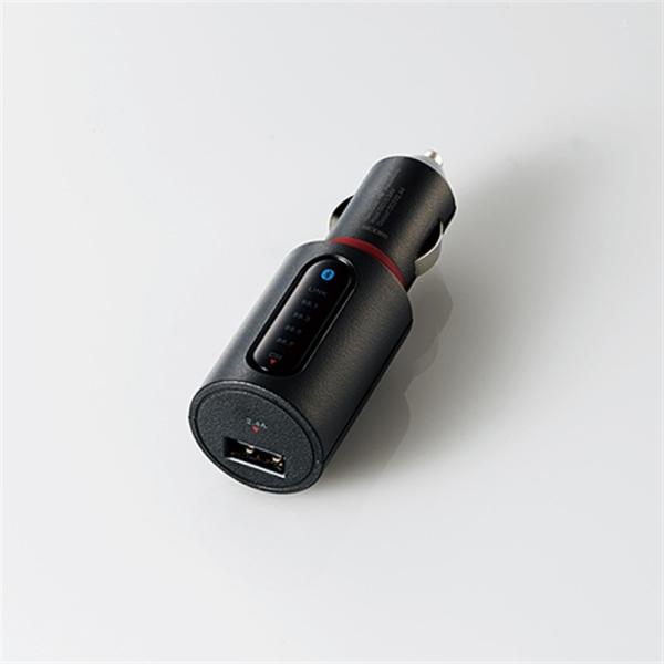 エレコム ＦＭトランスミッター／Ｂｌｕｅｔｏｏｔｈ LAT-FMBT02BK ブラック【数量限定・未開封店頭在庫】・最大合計出力2.4Aでスマホやタブレットを充電できるUSBポート・1ポート付き・車の中でスマートフォンやタブレットの音楽など...