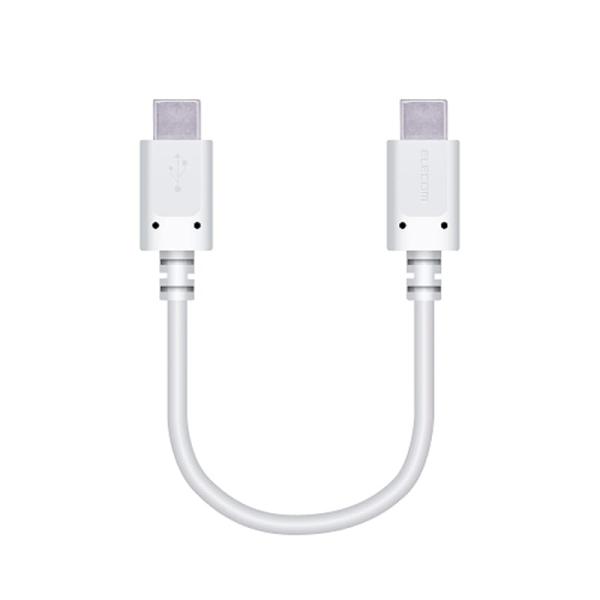 【発売日：2020年03月26日】エレコム スマホ・タブレット用ＵＳＢケーブル／ＵＳＢ（Ｃ−Ｃ） MPA-CC01PNWH ホワイト・USB Power Delivery(最大60W)に対応し、スマートフォン・タブレットを超高速充電!USB...