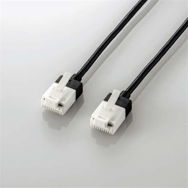 エレコム Cat6A LANケーブル LD-GPASST/BK70 ブラック・新素材コネクタ採用・カテゴリー6A準拠のLANケーブル・10ギガビット・イーサネット対応