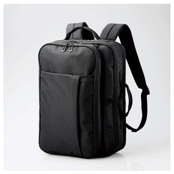 エレコム キャリングバッグ／ビジネスバックパック BM-BSBPBK ブラック・移動の負担を軽減・手提げスタイル可能な2WAYバックパック・キャリー固定可能