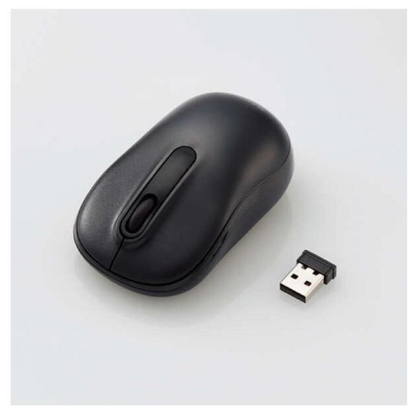 エレコム 抗菌 ワイヤレス静音光学式マウス （3ボタン/Mサイズ） M-DY11DRSKBK ブラック・テレワーク推奨・スタンダードサイズ・ワイヤレス静音マウス