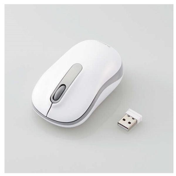 エレコム 抗菌 ワイヤレス静音光学式マウス （3ボタン/Mサイズ） M-DY11DRSKWH ホワイト・テレワーク推奨・スタンダードサイズ・ワイヤレス静音マウス