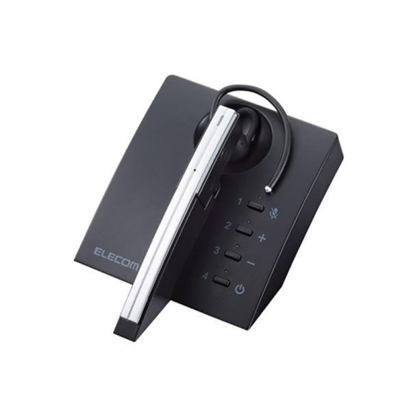 エレコム デュアルマイクノイズキャンセルBluetoothヘッドセット LBT-HSC50PCSV シルバー【数量限定・未開封店頭在庫】・オンライン会議に最適なノイズキャンセリング対応・ヘッドセットの操作が可能な充電台付き・最大約42時間の...