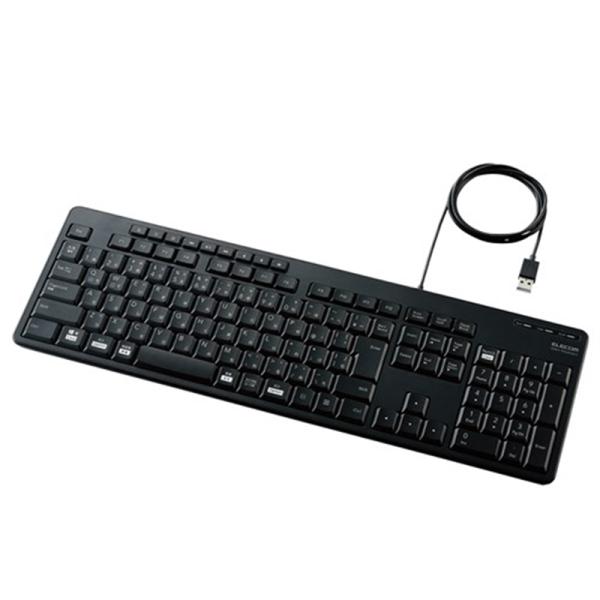 【発売日：2021年11月13日】エレコム 有線静音フルキーボード TK-FCM114SKBK ブラック【数量限定・未開封店頭在庫】・本格静音設計!Windows、Chrome OS、macOSで使用可能。さらに、日々のパソコン操作に安心を...