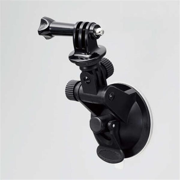 エレコム アクションカメラ用吸盤マウント AC-MBSU01BK ブラック・車のフロントガラスや窓ガラスなどの平滑面に取り付け可能な吸盤型マウント・アクションカメラ用