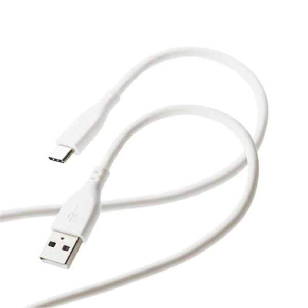 【発売日：2022年01月19日】エレコム USBケーブル USB A to USB C シリコン素材 RoHS 簡易パッケージ MPA-ACSS20WH ホワイト・シリコン素材を採用した柔らかく、なめらかな手触りのUSBケーブルです。・ ...