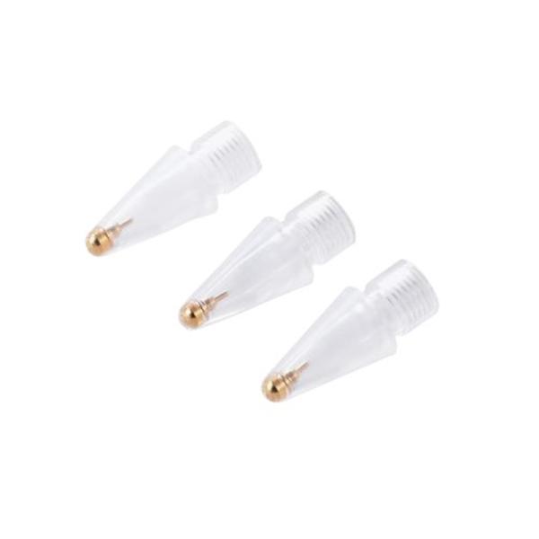 【発売日：2022年03月25日】エレコム Apple Pencil 用 交換ペン先 3個入り P-TIPAPY01CR クリア【数量限定・未開封店頭在庫】・純正に近い書き味を再現。画面が見やすくスタイリッシュな透明ペン先タイプです。