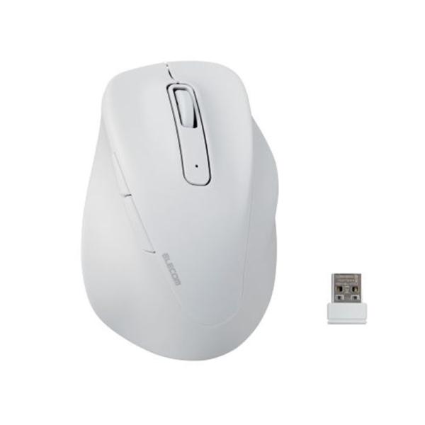 【発売日：2023年07月20日】エレコム 無線 2.4GHz マウス 静音 ワイヤレスマウス 5ボタン Lサイズ M-XGL30DBSKWH ホワイト・整形外科医との共同開発により自然な手の形のまま使える、握らないマウス“EX-G”シリー...