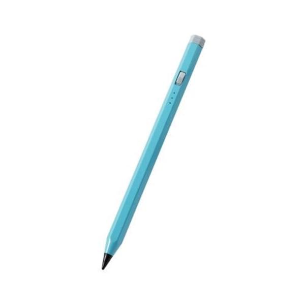 【発売日：2023年04月12日】エレコム iPad用 タッチペン スタイラスペン 充電式 P-TPACAPEN01BU ブルー・鉛筆のような形で握りやすい、iPad用の充電式アクティブタッチペン。指にフィットしやすく、使い慣れた鉛筆のよう...