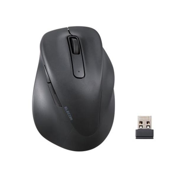 【発売日：2023年06月17日】エレコム 無線 2.4GHz マウス 静音 ワイヤレスマウス 5ボタン 右手専用 Sサイズ M-XGS30DBSKBK ブラック・整形外科医との共同開発により自然な手の形のまま使える、握らないマウス“EX-...