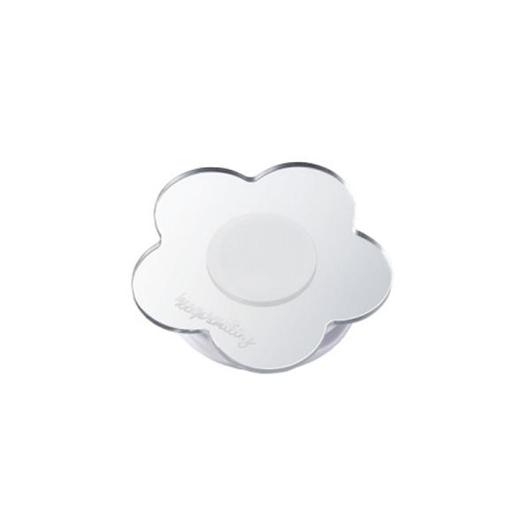 エレコム &amp;me スマホグリップ P-STRFMRFSV ミラー・花・落下防止やスタンドとして使えるスマホ用グリップ・スマートフォンの持ちやすさがアップ・コンパクトに畳んで収納可能