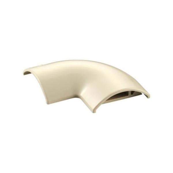 エレコム LD-GA1207M用接続ユニット/曲ガリ LD-GAM27M ベージュ・床用モール(LD-GA1207M)用のジョイントパーツ(曲ガリ)・基台付きで、カバーはワゴンモールの蓋の上からかぶせるだけ・床配線の際のケーブルを保護し、す...