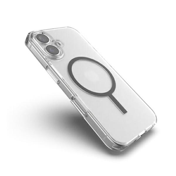 エレコム iPhone 16対応 ハイブリッドケース MAGKEEP PM-A24AMAG02BK ブラック・超透明×高硬度・磁力装着タイプのワイヤレス充電器に対応・スリムなハイブリッドケース