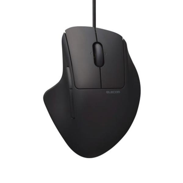 エレコム 有線接続マウス（SHELLPHAシェルファ） M-SH30UBSKBK ブラック・有線接続タイプ・（5＋2）チルト機能付き7ボタン・Mサイズ