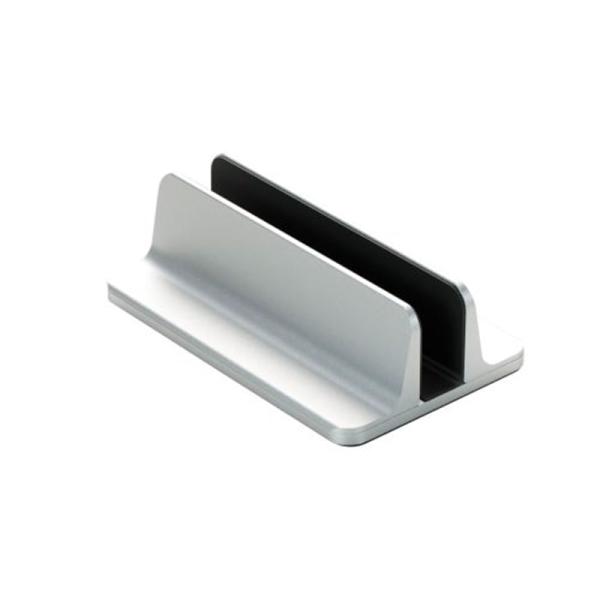 エレコム ノートパソコンスタンド(縦置き/1台用/アルミ) PCA-LTSV03SV シルバー・ノートパソコン・タブレット用縦置きスタンド・〜15.6インチノートパソコン、12.9インチタブレットに対応・堅牢で上質な仕上げのアルミ合金製