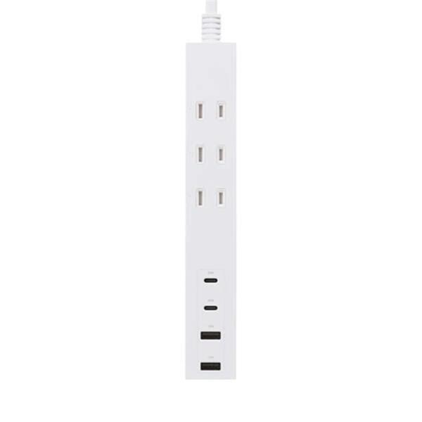 エレコム コード付きUSBタップ(1.5ｍ/A×2+C×2) T-U08-3A2C215WH ホワイトお取寄せの場合の納期目安：7月上旬以降（5/22現在）・ACアダプターなしで複数台のデバイスを、これ1台で充電可能・3つのAC差込口、2つ...
