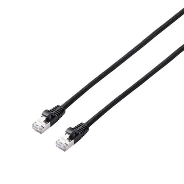 エレコム Cat8 LANケーブル(高耐久) LD-OCM/BK100 ブラック・高速光通信に最適な40ギガビットイーサネット環境構築に最適・高速で安定したネットワーク環境を実現するCat8適合ケーブルの高耐久タイプ【ケーブル長：約10m(...