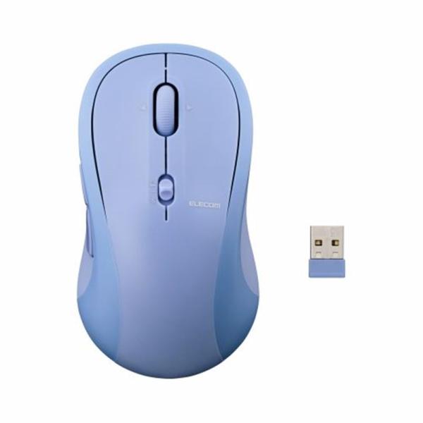【発売日：2025年09月19日】エレコム USB無線/Bluetooth 静音マウス　OSMOD 7　7ボタン/Lサイズ M-MY40MBSBU ブルー・シンプルで使いやすいマルチ接続対応ワイヤレスマウス・傾けるだけで横スクロールが可能な...
