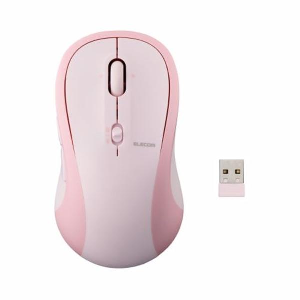 【発売日：2025年09月19日】エレコム USB無線/Bluetooth 静音マウス　OSMOD 7　7ボタン/Lサイズ M-MY40MBSPN ピンク・シンプルで使いやすいマルチ接続対応ワイヤレスマウス・傾けるだけで横スクロールが可能な...