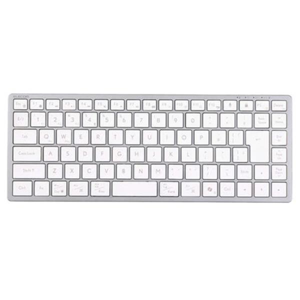 エレコム USB無線/Bluetooth薄型ミニキーボード　Precisionist mini TK-PN1075MPWH ホワイトお取寄せの場合の納期目安：4月中旬以降（3/6現在）・軽快ながら芯のある打鍵感と、ブレの少ない精密さを実現・...
