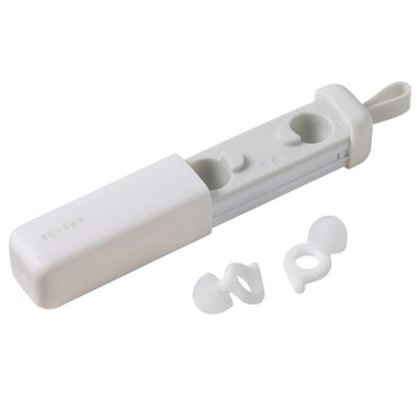 エレコム 耳栓 ECLEAR Earplug(エクリア イヤープラグ) HCSL-EP01WH ホワイト・優れた遮音性能で、ぐっすり眠れる空間へと導く・柔らかいシリコン製イヤーチップと薄型設計・横向きでも違和感のない自然なつけ心地