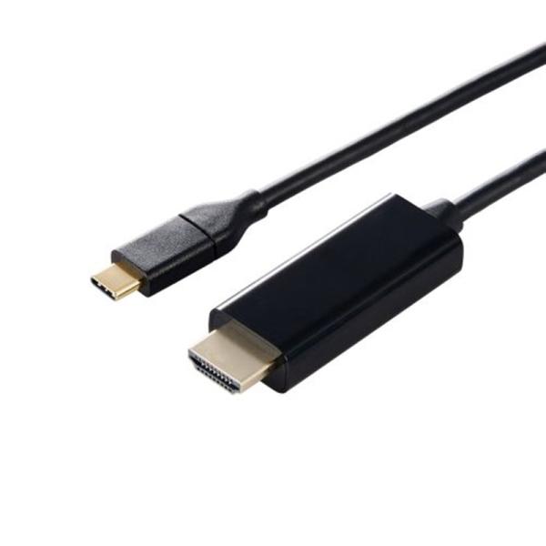 エレコム USB Type-C(TM) - HDMI(R)変換ケーブル　3ｍ MPA-CHDMI30BK3 ブラックお取寄せの場合の納期目安：6月中旬以降（5/22現在）・USB Type-C(TM)ポートをHDMI(R)プラグに変換・繋ぐ...