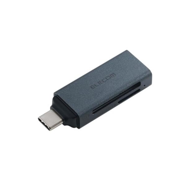 エレコム USB Type-C(TM)接続 直挿しメモリーカードリーダー(UHS-I) MR3C-D20BK ブラックお取寄せの場合の納期目安：6月中旬以降（5/22現在）・ケーブルレスでパソコンに直挿しできる、USB Type-Cプラグの...