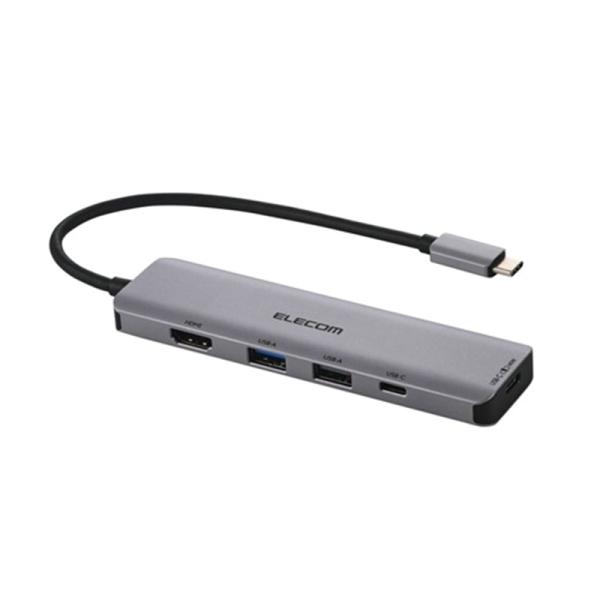 エレコム ドッキングステーション5in1（USB PD3.1対応） DST-050BP1SV シルバーお取寄せの場合の納期目安：5月上旬以降（4/9現在）・5ポート搭載USB Type-C接続・USB Power Delivery 最大14...