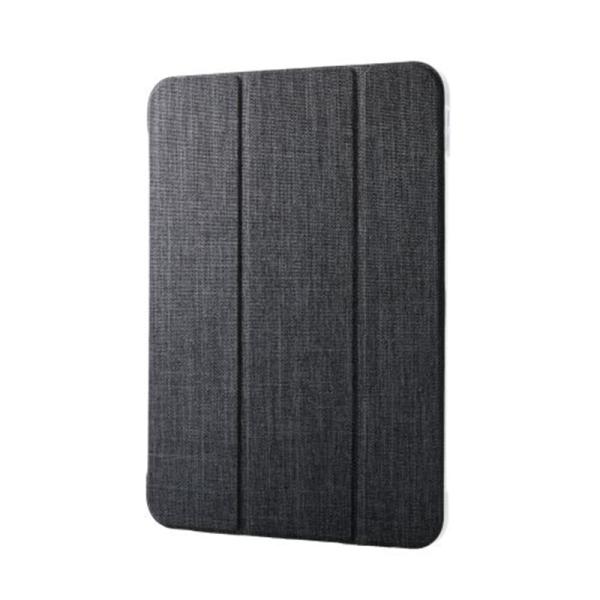 エレコム iPad(A16) フラップケース 薄型軽量 ファブリック 背面クリア TB-A25RWVCBK ブラック・薄型軽量・快適な2アングル・どんなシーンにも使いやすいファブリック生地を採用