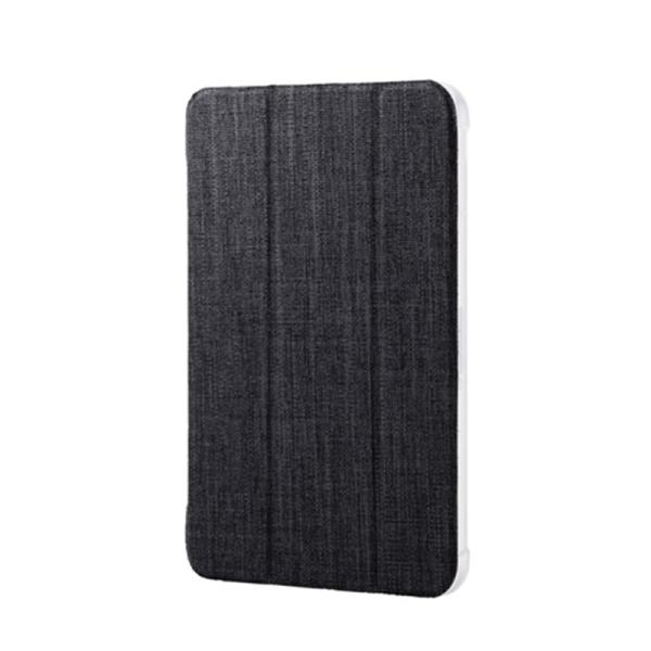 エレコム iPad mini(A17 Pro) フラップケース 薄型軽量 ファブリック 背面クリア TB-A25SWVCBK ブラック・ファブリック生地採用、軽さを重視する人におすすめ・2つのスタンド角度を選べる・背面クリア
