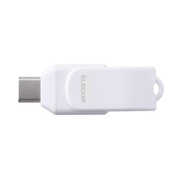 エレコム 回転式USB Type-C(TM)メモリ 5Gbps MF-CEU3032GWH ホワイト　容量：32GBお取寄せの場合の納期目安：未定（4/30現在）・複数のUSB Type-C(TM)対応・回転収納式コネクターカバー採用・直接...