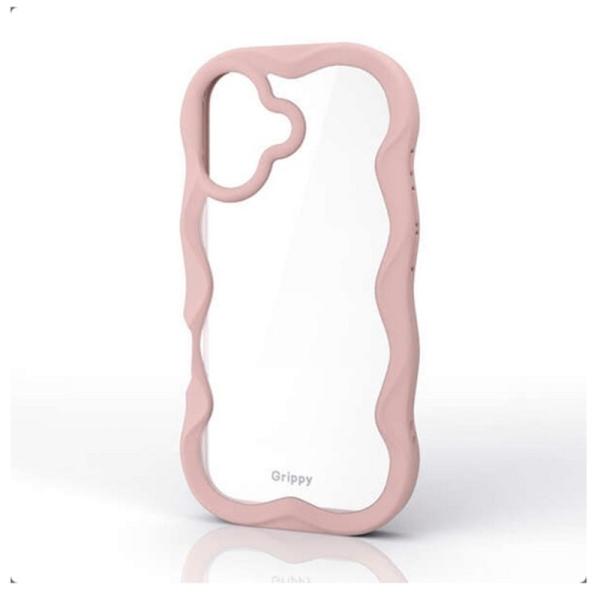 エレコム iPhone 17対応 Grippy ハイブリッドケース メタルステッカー付 PM-A25AFCWAVEPN ピンクお取寄せの場合の納期目安：5月中旬以降（4/9現在）・手のひら、指に自然にフィット・遊び心と実用性を兼ね備えたハイ...