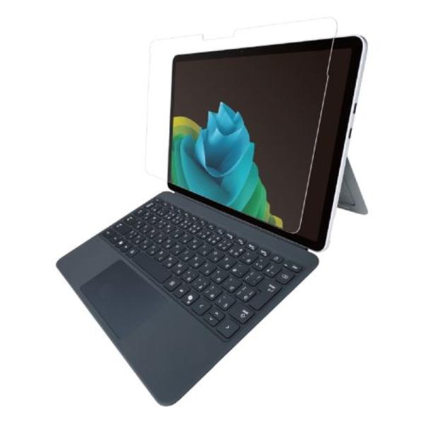 エレコム Surface Pro 12 インチ対応 ガラスフィルム TB-MSP25FLGG ・なめらかな指滑りを実現するリアルガラス採用・高透明タイプ・ガイドフレーム付