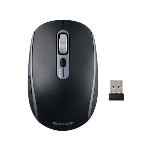 エレコム ワイヤレスマウス　Precisionist(プレシジョニスト)シリーズ M-PN10MBMSBK ブラック・8ボタン＆高速スクロールを備えた左右対称形状のワイヤレスマウス・高いトラッキング性能と省電力を両立した高性能IR LEDセ...