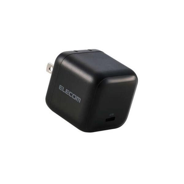 エレコム USB Power Delivery 65W AC充電器(C×1) ACDC-PD12465BK ブラック・USB Power Delivery対応・USB Type-Cポートを搭載・高出力ながらコンパクト