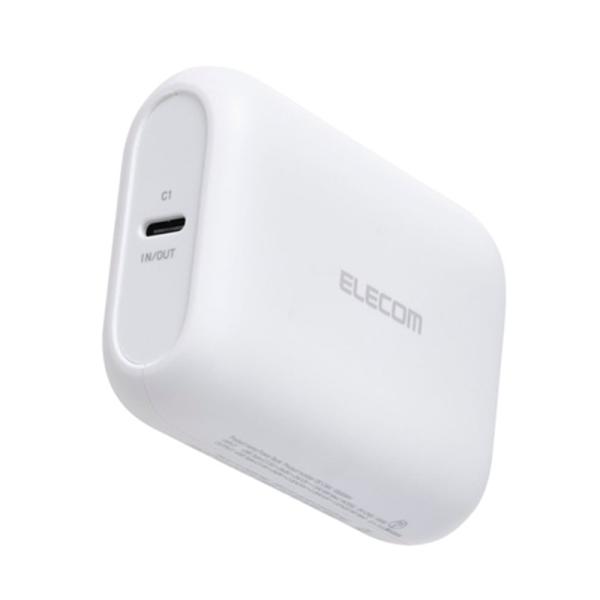 エレコム 残量表示機能付きコンパクトモバイルバッテリー(10000mAh/22.5W) DE-C90L-10000WH ホワイト　容量：10,000ｍAh・最大出力22.5Wの10000mAhモバイルバッテリー・約180gと軽量かつコンパク...