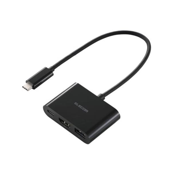 エレコム 3in1ドッキングステーション(5Gbps/4K60Hz) DST-030BPBK ブラック・コンパクトながら映像出力・高速転送・充電を叶える、3ポート搭載・シーンに合わせてUSB Power Delivery対応充電と、大容量デ...